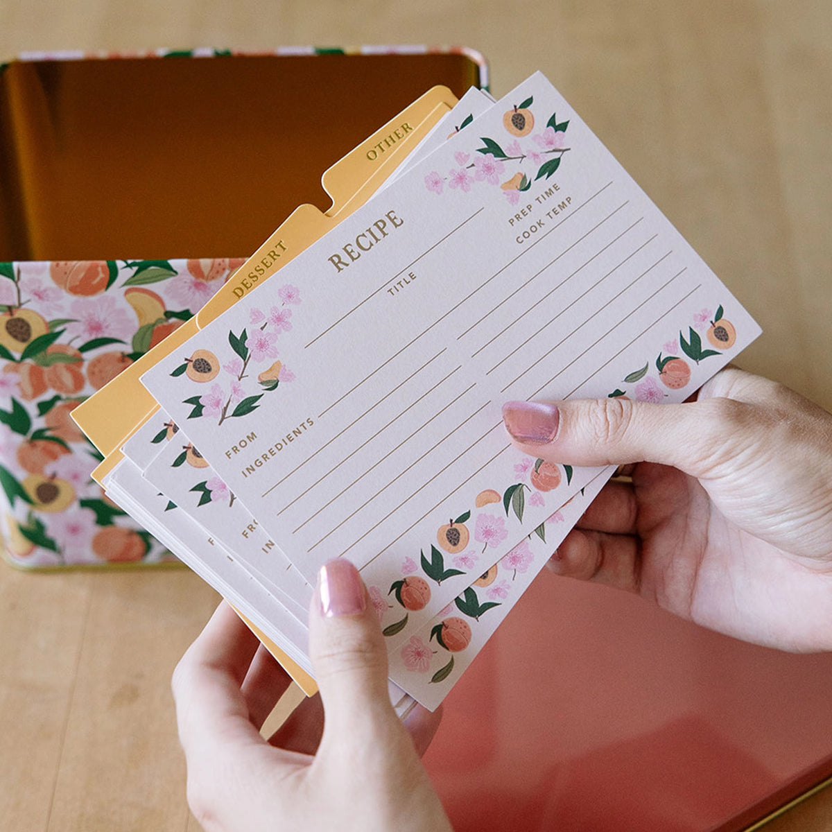 Peach Blossom Recipe Cards - Set of 50 – Grace and Joy Company