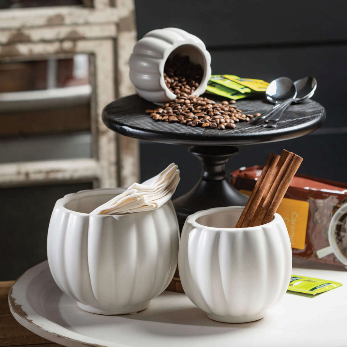 White Ribbed Containers – Grace and Joy Company