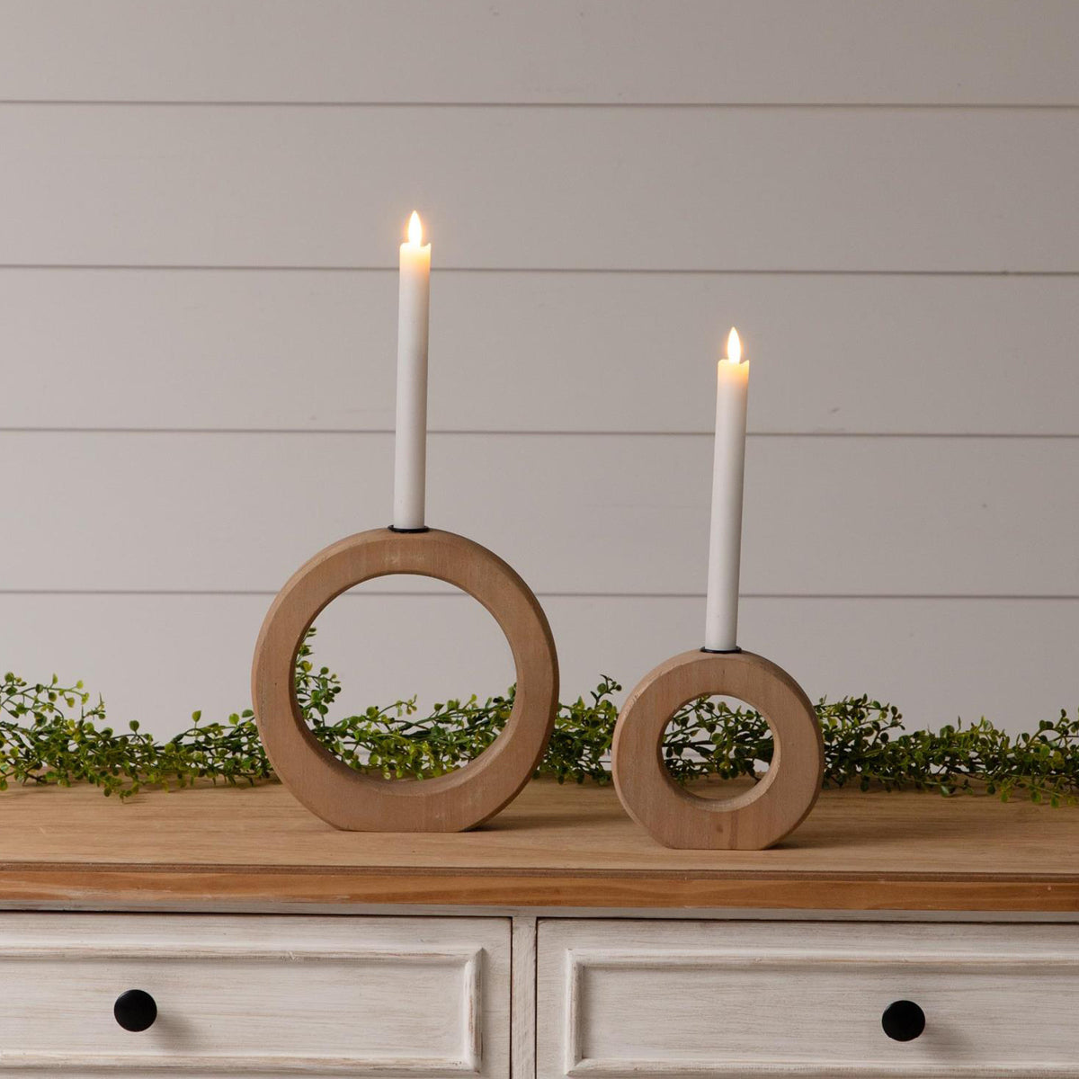 Wood Circle Candle Holders – Grace and Joy Company